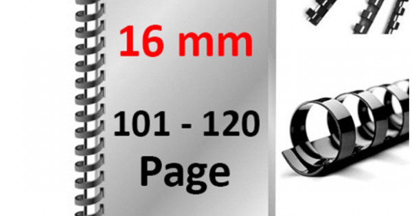 مشط بلاستيك 101-120 ورقة مقاس MM 16